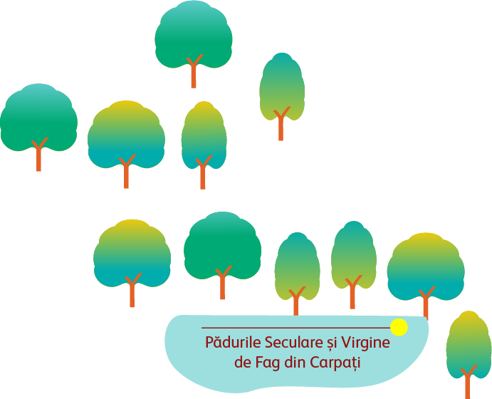 Harta Obiective UNESCO Romania